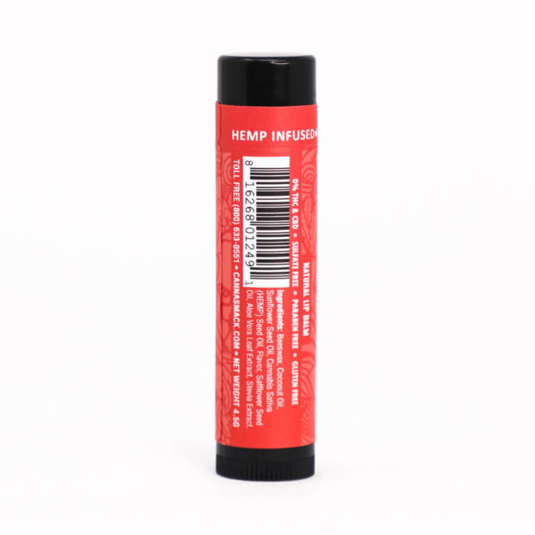 Hydrate Your Lips with Peach Natural Hemp Lip Balm